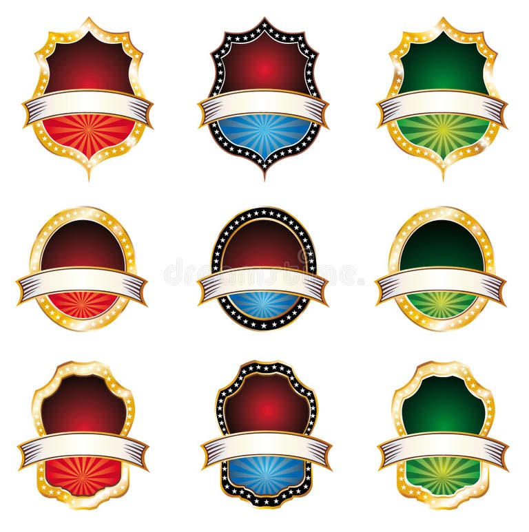 Blue Gold Emblems Stock Illustrations – 331 Blue Gold Emblems Stock ...
