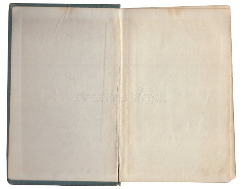 Vintage Empty Background of Old Book Paper Texture Isolated Stock Photo ...