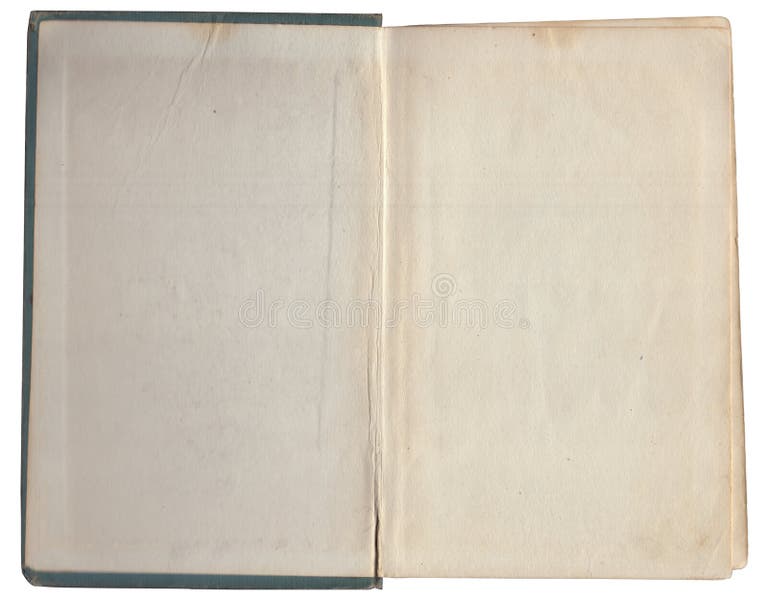 Vintage Empty Background of Old Book Paper Texture Isolated Stock Photo ...