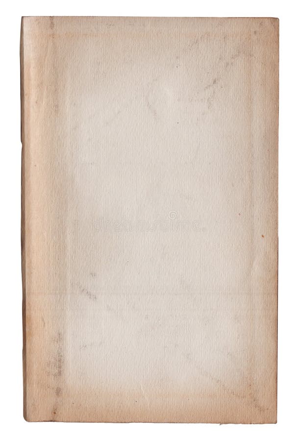 Vintage Empty Background of Old Book Paper Texture Isolated Stock Photo ...
