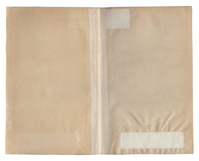 Vintage Empty Background of Old Book Paper Texture Isolated Stock Image ...