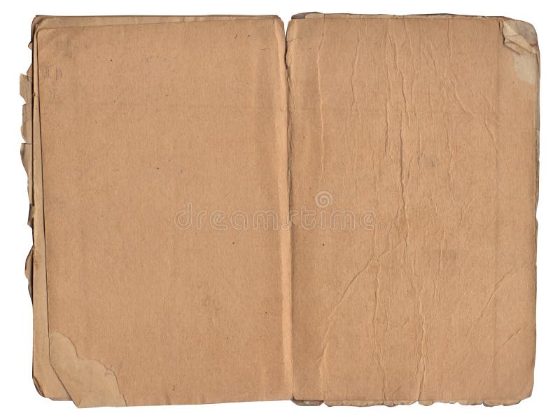 Vintage Empty Background of Old Book Paper Texture Isolated Stock Image ...