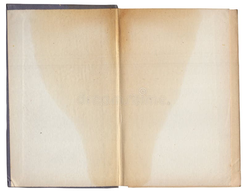 Vintage Empty Background of Old Book Paper Texture Isolated Stock Image ...