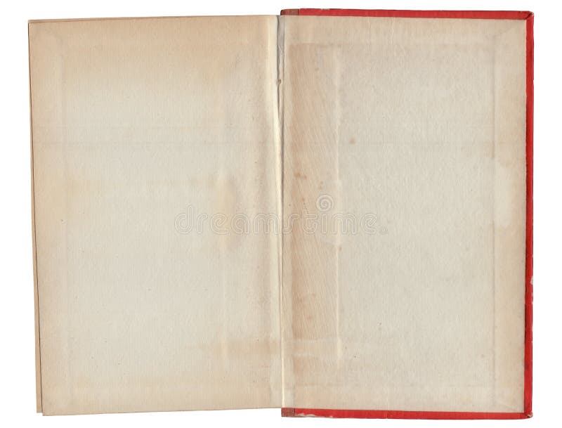 Vintage Empty Background of Old Book Paper Texture Isolated Stock Image ...