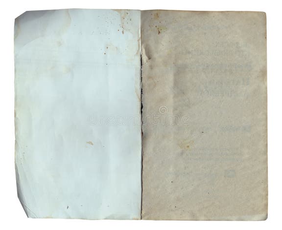 Vintage Empty Background of Old Book Paper Texture Isolated Stock Image ...