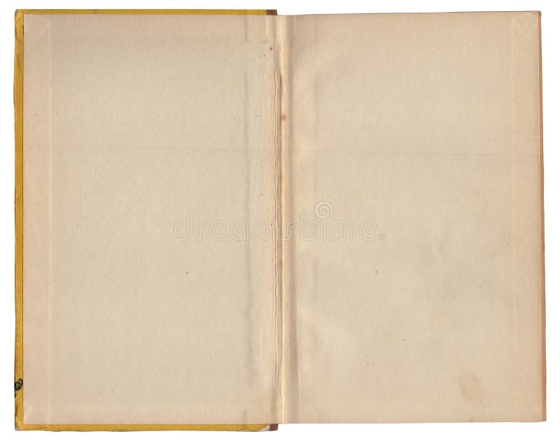 Vintage Empty Background of Old Book Paper Texture Isolated Stock Image ...