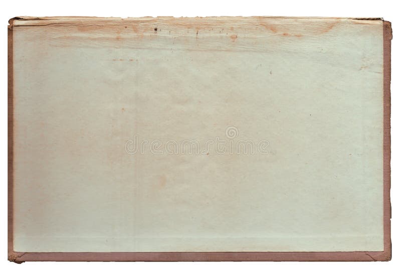 Vintage Empty Background of Old Book Paper Texture Isolated Stock Photo ...