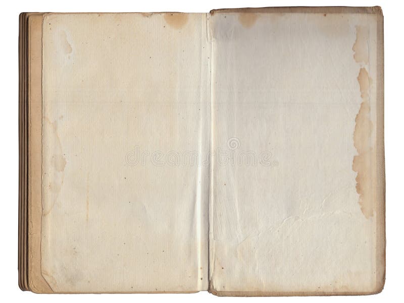 Vintage Empty Background of Old Book Spread Paper Texture Stock Image ...