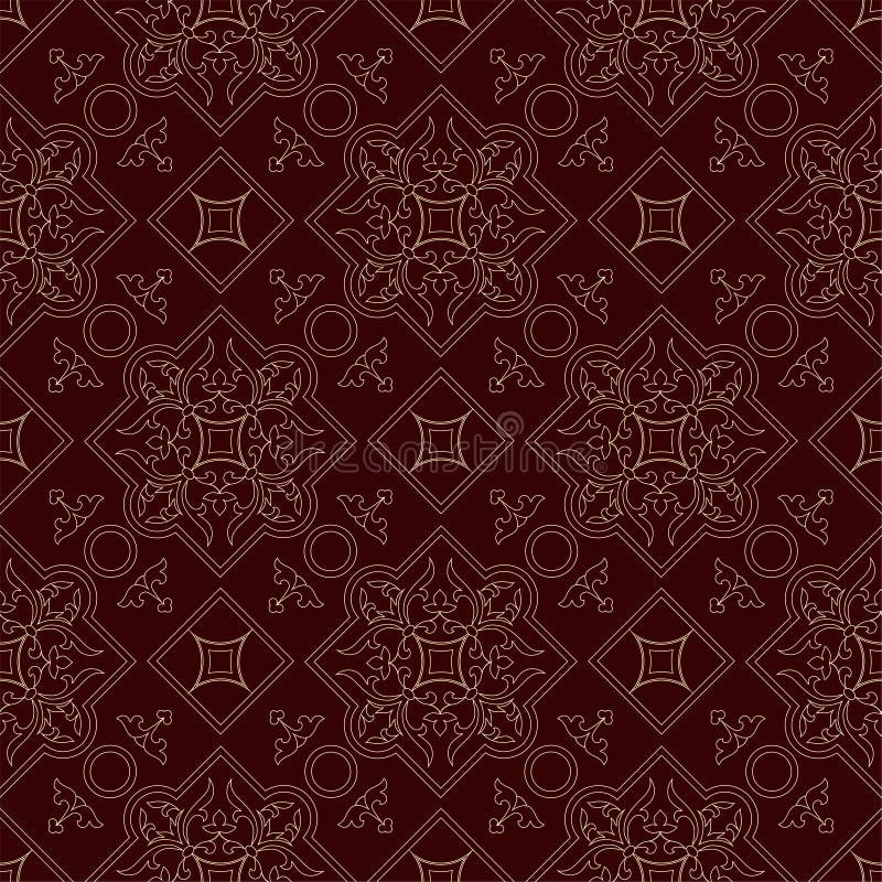 A Pattern of Red-burgundy Color on a Light Background Stock Vector ...