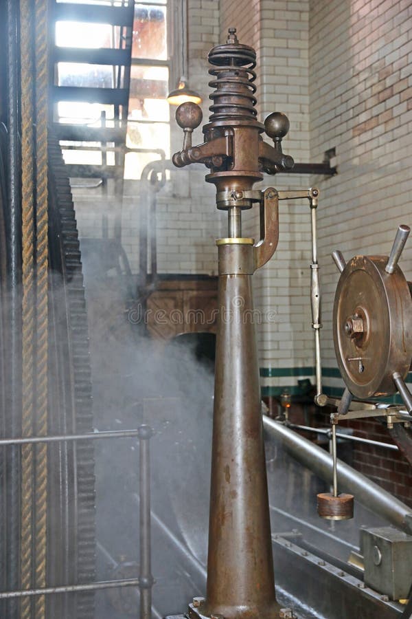 Vintage engine in a mill editorial photo. Image of steam - 287612461