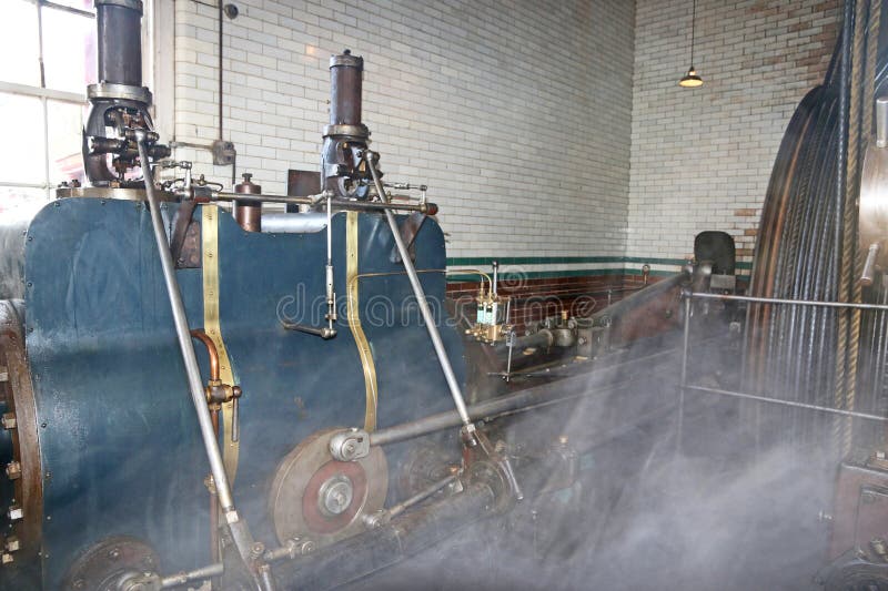 Vintage engine in a mill stock photo. Image of mill - 286260908