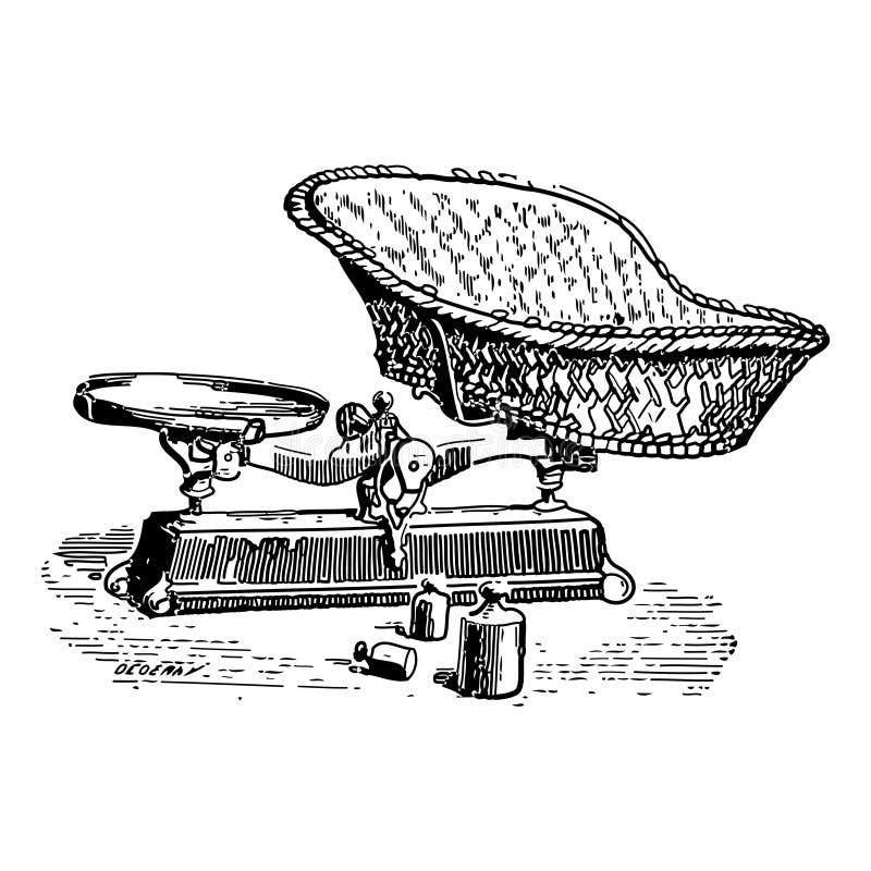 Weighing Scale Drawing Stock Illustrations – 457 Weighing Scale Drawing ...