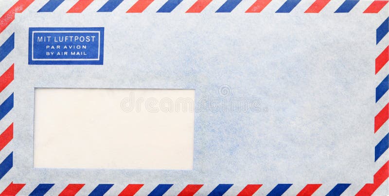 Vintage envelope airmail stock photo. Image of blue, correspondence ...