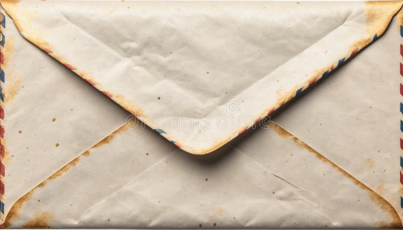 Vintage Envelope Featuring Weathered Paper and Faded Edges, Showcasing ...