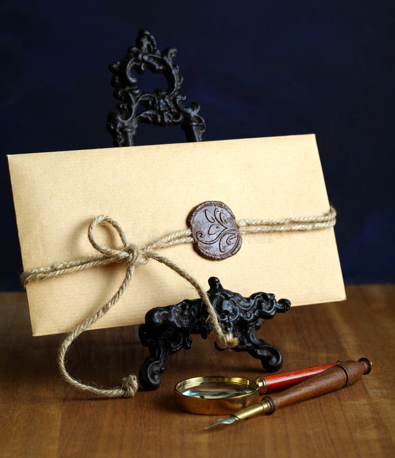 Vintage envelope stock illustration. Illustration of card - 4460969