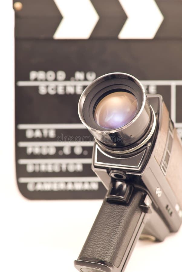 Vintage Equipment for Video Recording. Stock Image - Image of side ...