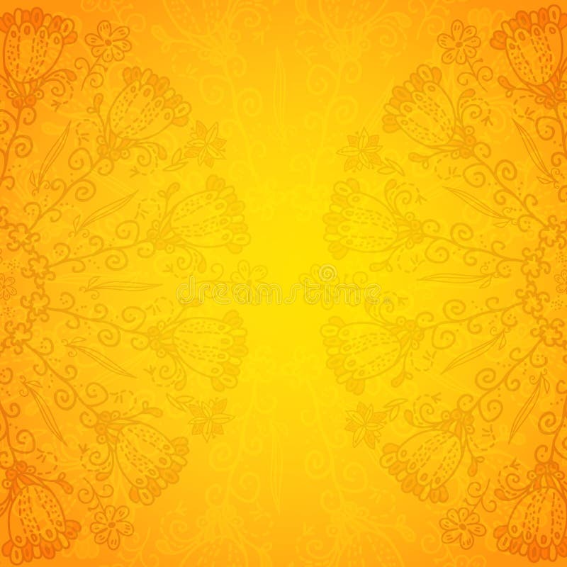 Yellow African Background Design. Stock Vector - Illustration of ...