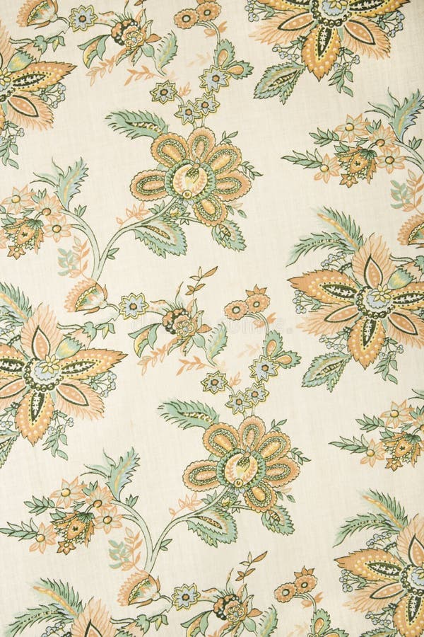 Vintage fabric detail. stock image. Image of vintage, floral - 2425557