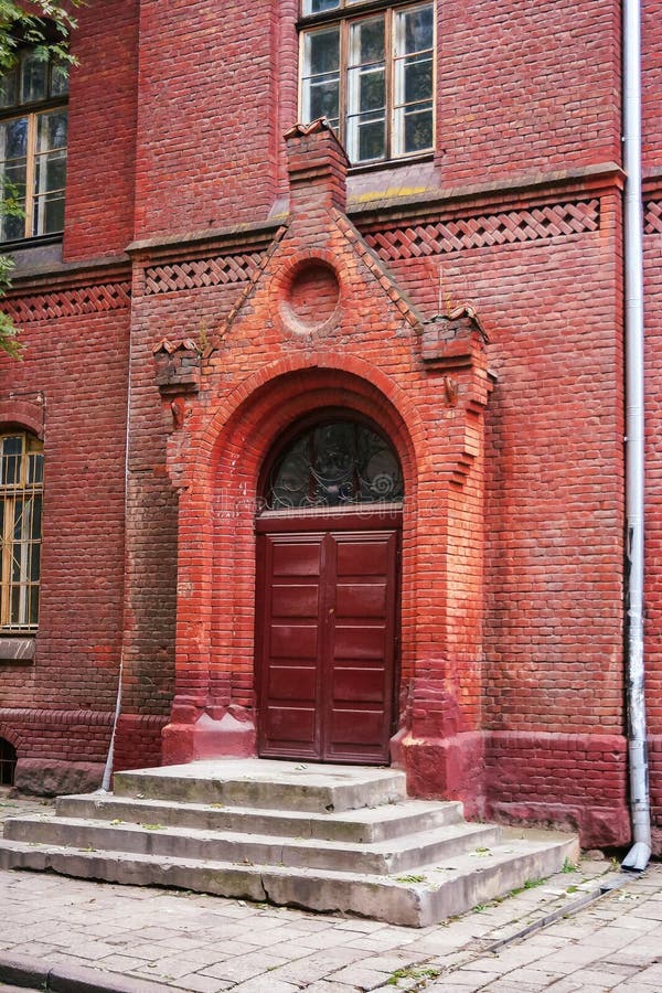 Vintage Facade with Doors and Windows Stock Image - Image of vintage ...