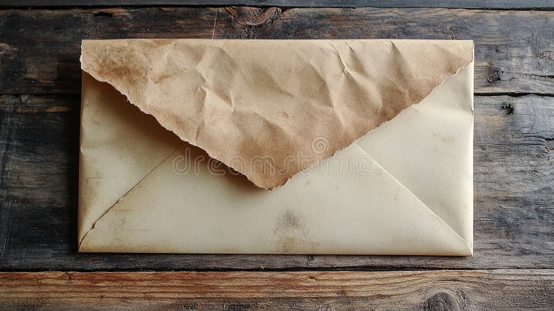 Vintage Faded Envelope Paper Faded Envelope Paper with a Classic, Aged ...