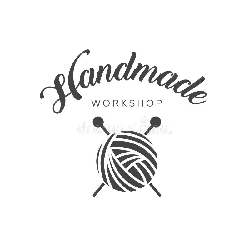 Vintage Fait Main De Logo D'atelier Illustration Stock - Illustration ...