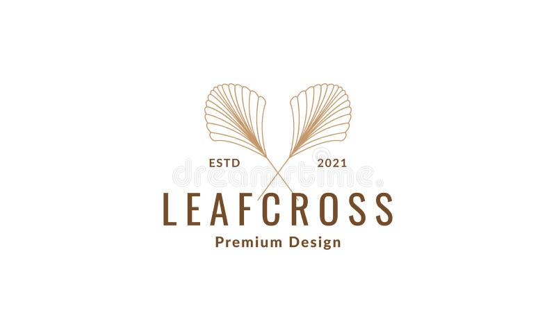 Vintage Fan Leaf Logo Symbol Vector Icon Illustration Graphic Design ...