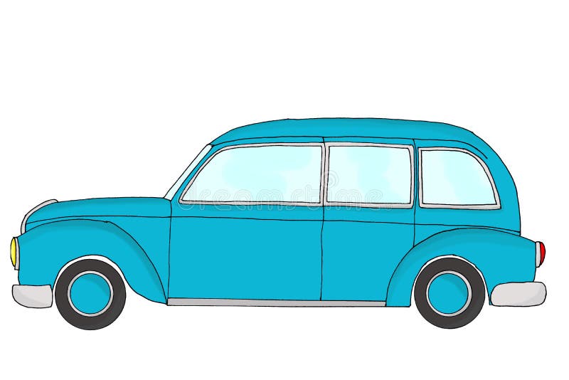 Vintage fantasy car stock illustration. Illustration of icon - 88073719