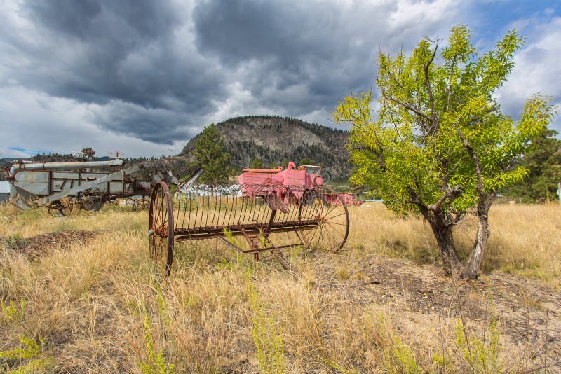 Vintage farming equipment stock photo. Image of corrosion - 44172350