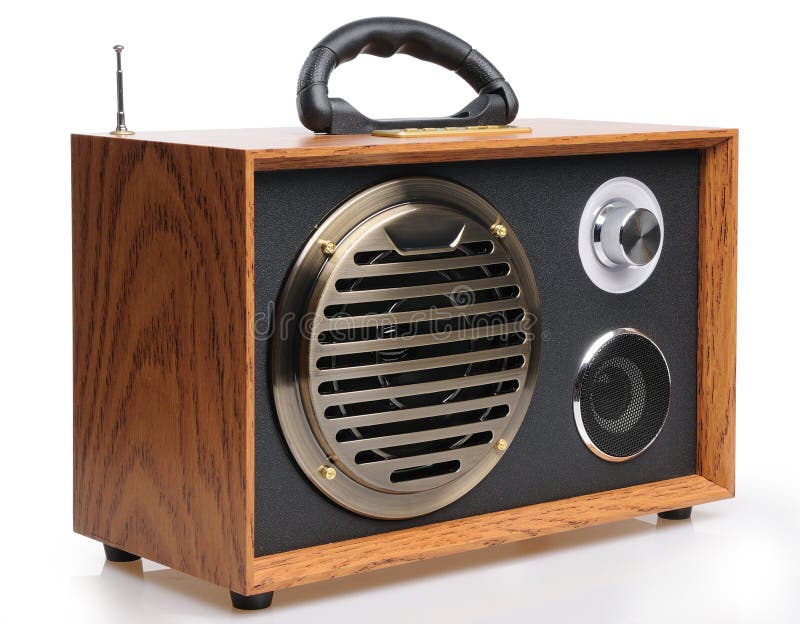 Old-fashioned radio stock photo. Image of radio, entertainment - 9329048