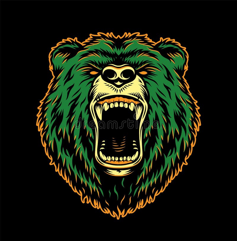 Ferocious Bear Stock Illustrations – 515 Ferocious Bear Stock ...