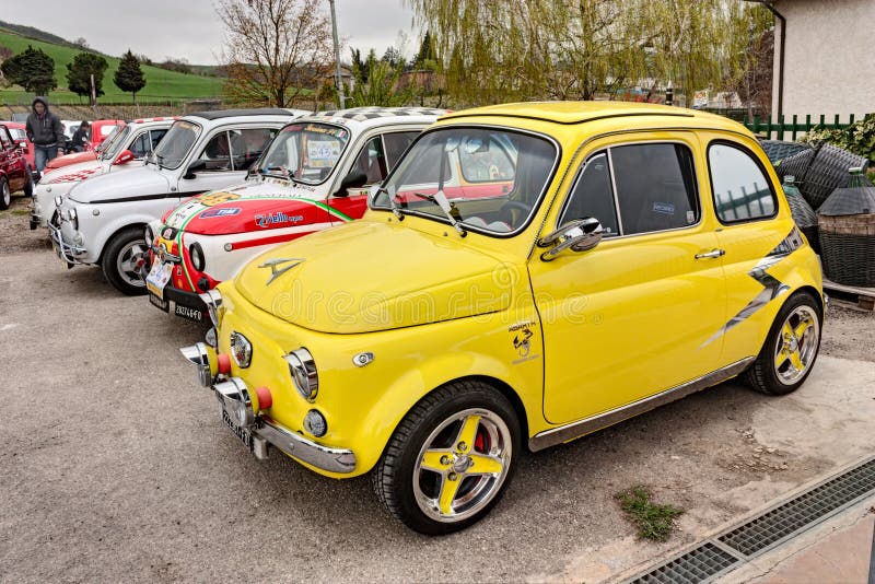 Vintage Fiat 500 Abarth editorial photo. Image of retro - 28042641