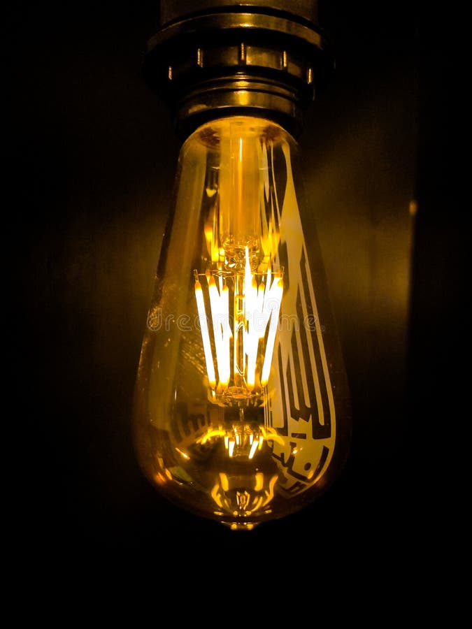 Vintage filament bulb stock image. Image of lamp, liqueur - 232372365