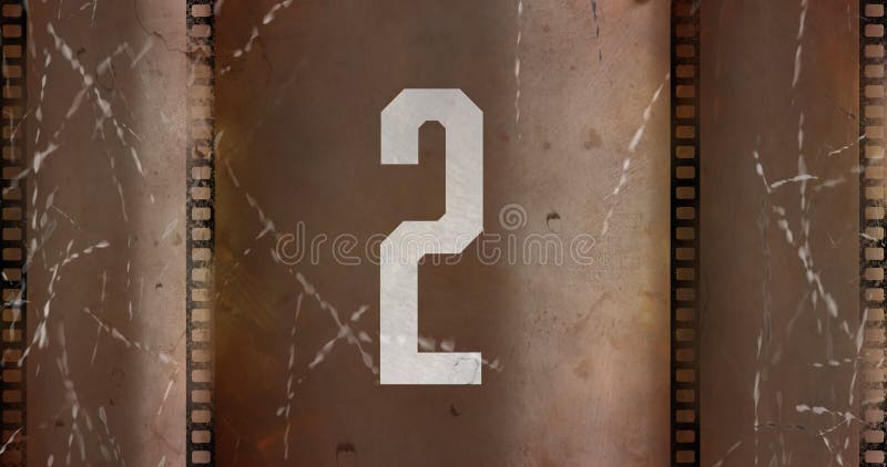Vintage Film Countdown Image 4k Stock Illustration - Illustration of ...
