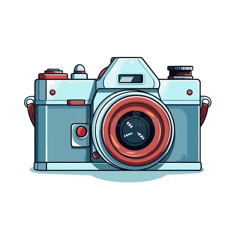 Vintage Film Photo Camera Vector Illustration Stock Vector ...
