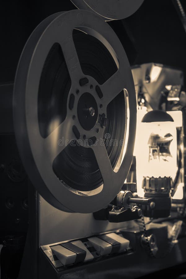 Vintage film projector stock photo. Image of entertainment - 84967826