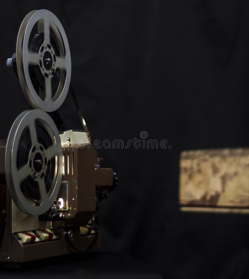 Vintage film projector stock image. Image of equipment - 84937219