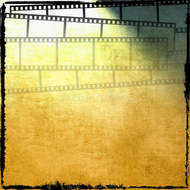 Vintage Film Strip Background Stock Illustration - Illustration of ...