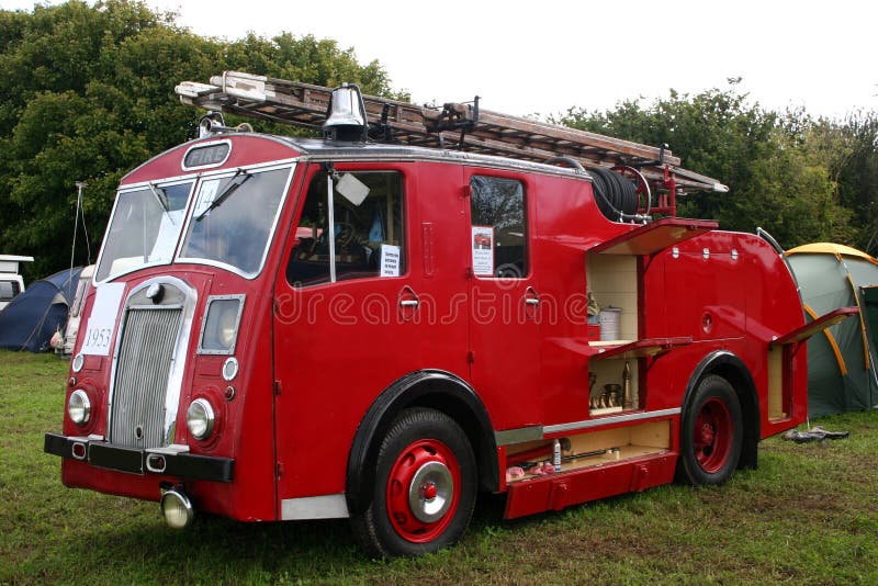 Vintage fire engine stock photo. Image of equipment, vehicle - 13234182