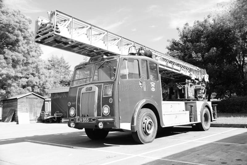 Vintage Fire Engine, Fire Appliance Editorial Stock Image - Image of ...