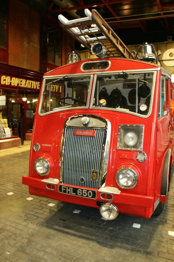 Vintage Fire Engine, Fire Appliance Editorial Photo - Image of inferno ...