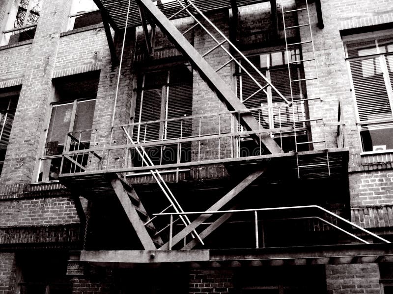 Vintage Fire Escape stock photo. Image of building, fire - 1897276