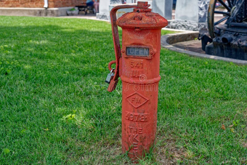 Vintage Fire Hydrant Closeup Stock Image - Image of valve, maintenance ...