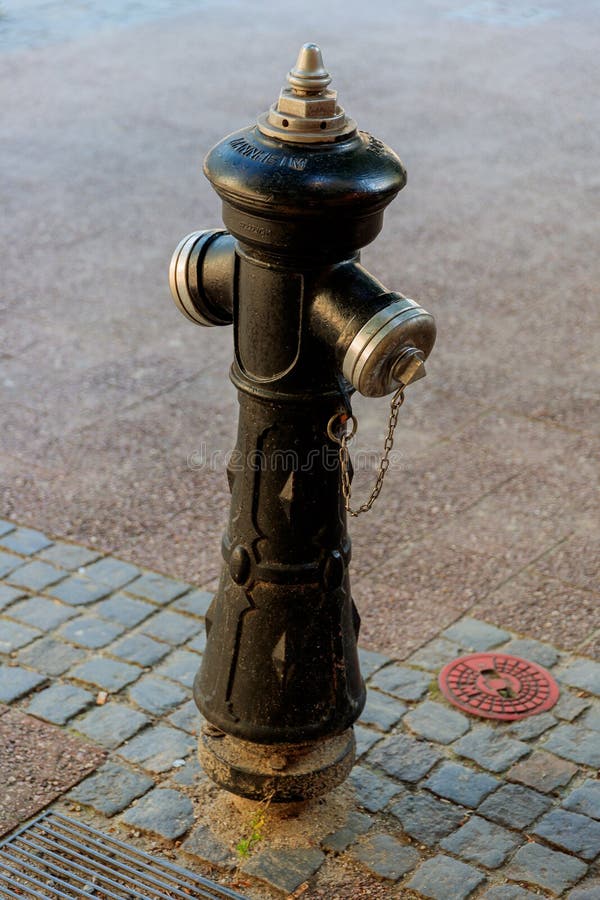 Vintage Fire Hydrant in the Street of Sopot Editorial Photo - Image of ...