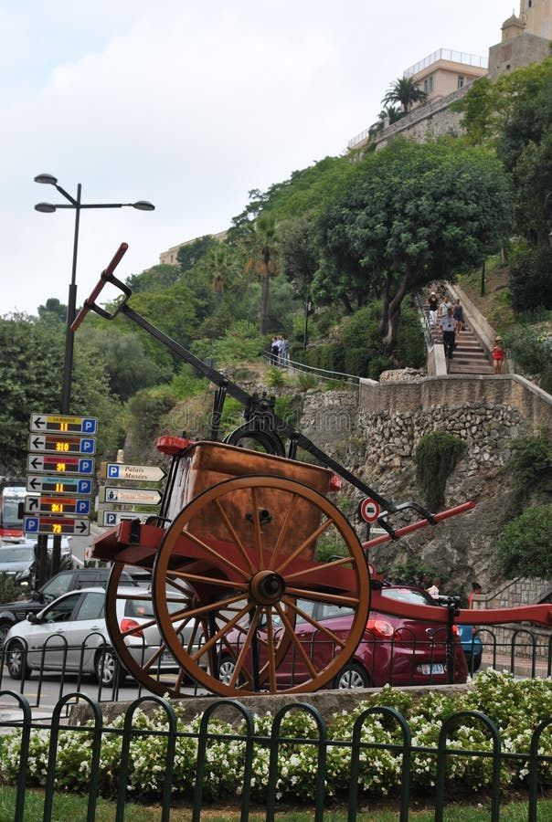 Vintage Fire Vehicle on the Street of Monaco Editorial Image - Image of ...