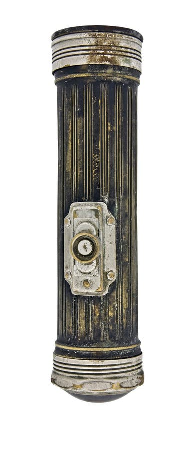 Old vintage flashlight stock image. Image of close, retro - 7397155