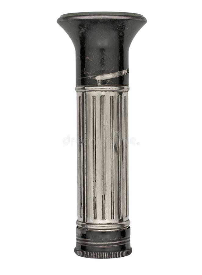 Old vintage flashlight stock image. Image of close, retro - 7397155