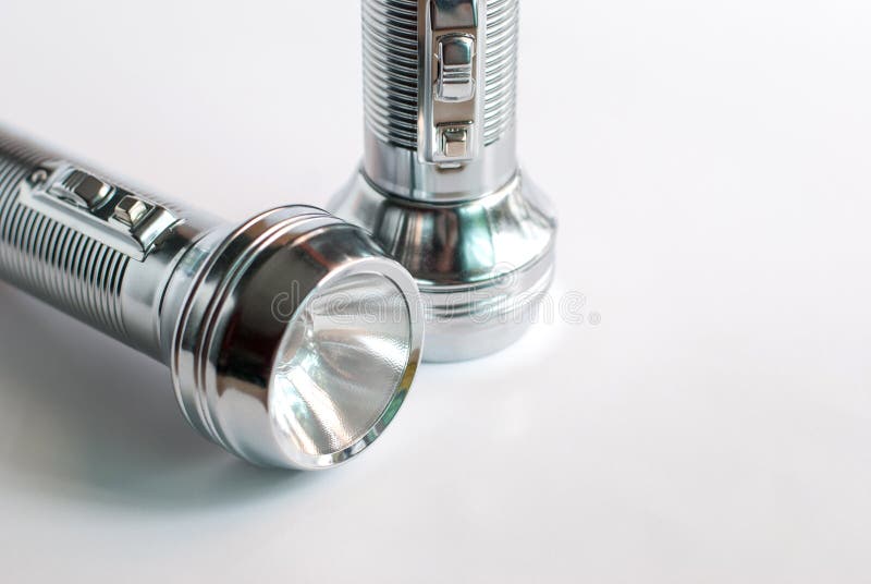 Old vintage flashlight stock image. Image of close, retro - 7397155