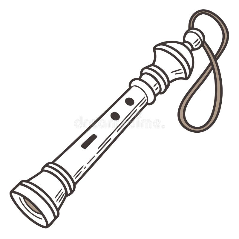Vintage Flashlight Vector Illustration for Retro Designs and Craft ...
