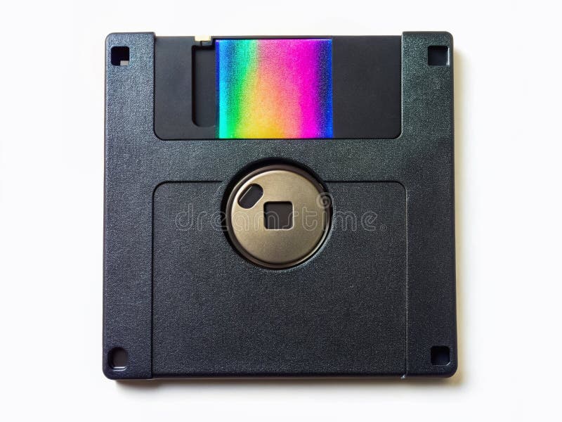 Vintage Floppy Disk Closeup a Look Back at Retro Computing Technology ...