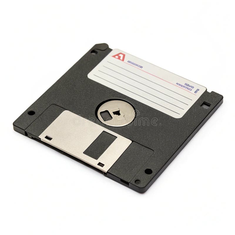 Floppy Disk for PC Isolated on White Background Stock Illustration ...